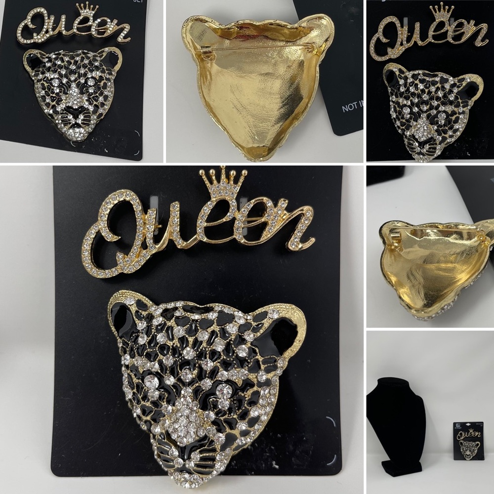 Jewelry | Queenleopard Brooch Set | Poshmark